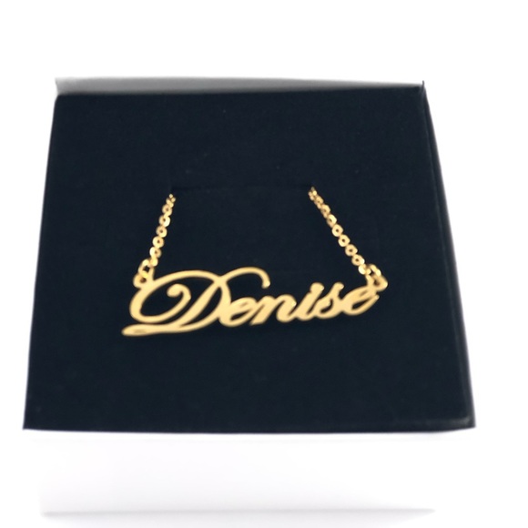 Dessy Adoye | Jewelry | 4k Gold Plated Name Necklace Denise | Poshmark